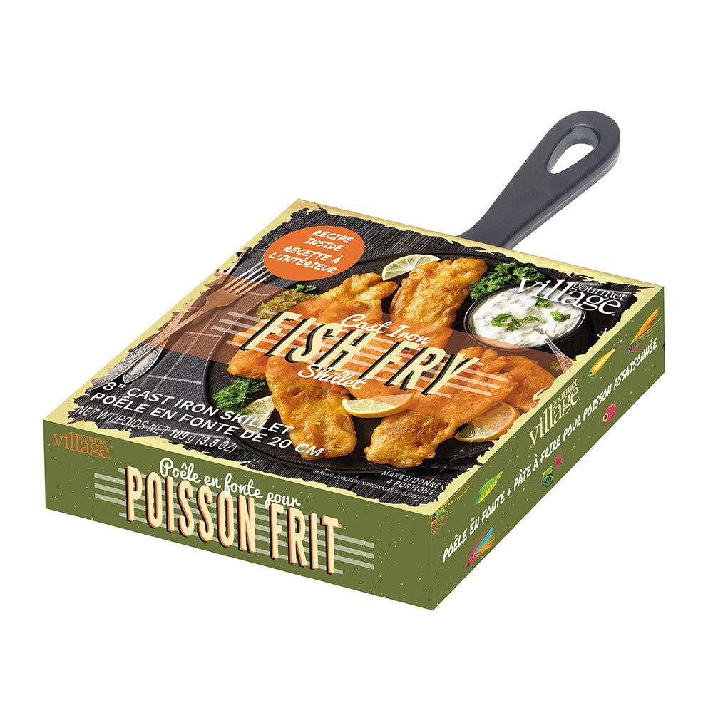 Concept Gourmet Du Village - Poêle En Fonte Pour Poisson Frit – Boucane BBQ